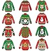 Amazon.com: 48 Pcs Christmas Ugly Sweater Cutouts, Cute Xmas Cutouts ...