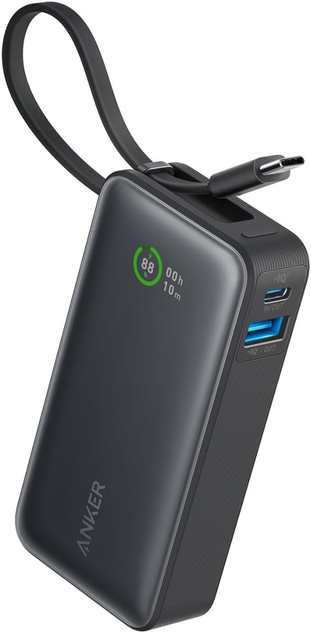 Amazon | Anker Power Bank (10000mAh, 22.5W) (モバイルバッテリー 10000mAh 最大22.5W出力 USB-C & USB-C ケーブル付属 ...