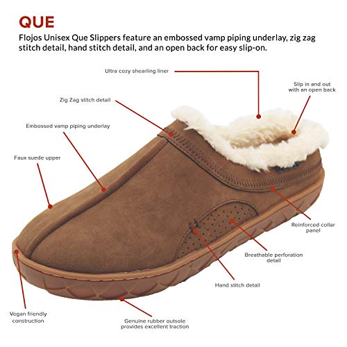 Flojos Unisex Que Slippers Tan/Gum 6 M: Buy Online at Low Prices in ...