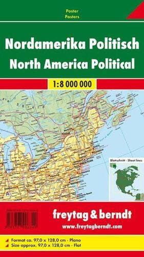 Buy Wall Map Marker Board: North America Political 1:8,000,000 Book ...