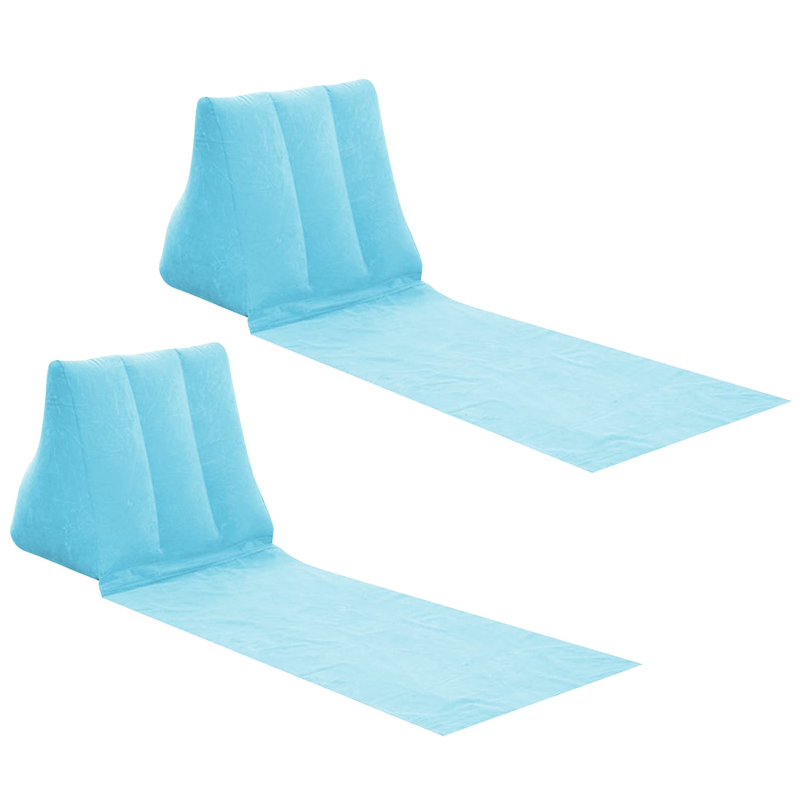 Amazon.com : 2X Inflatable Outdoor Sun Bath Beach Mat Pillows Flocking ...