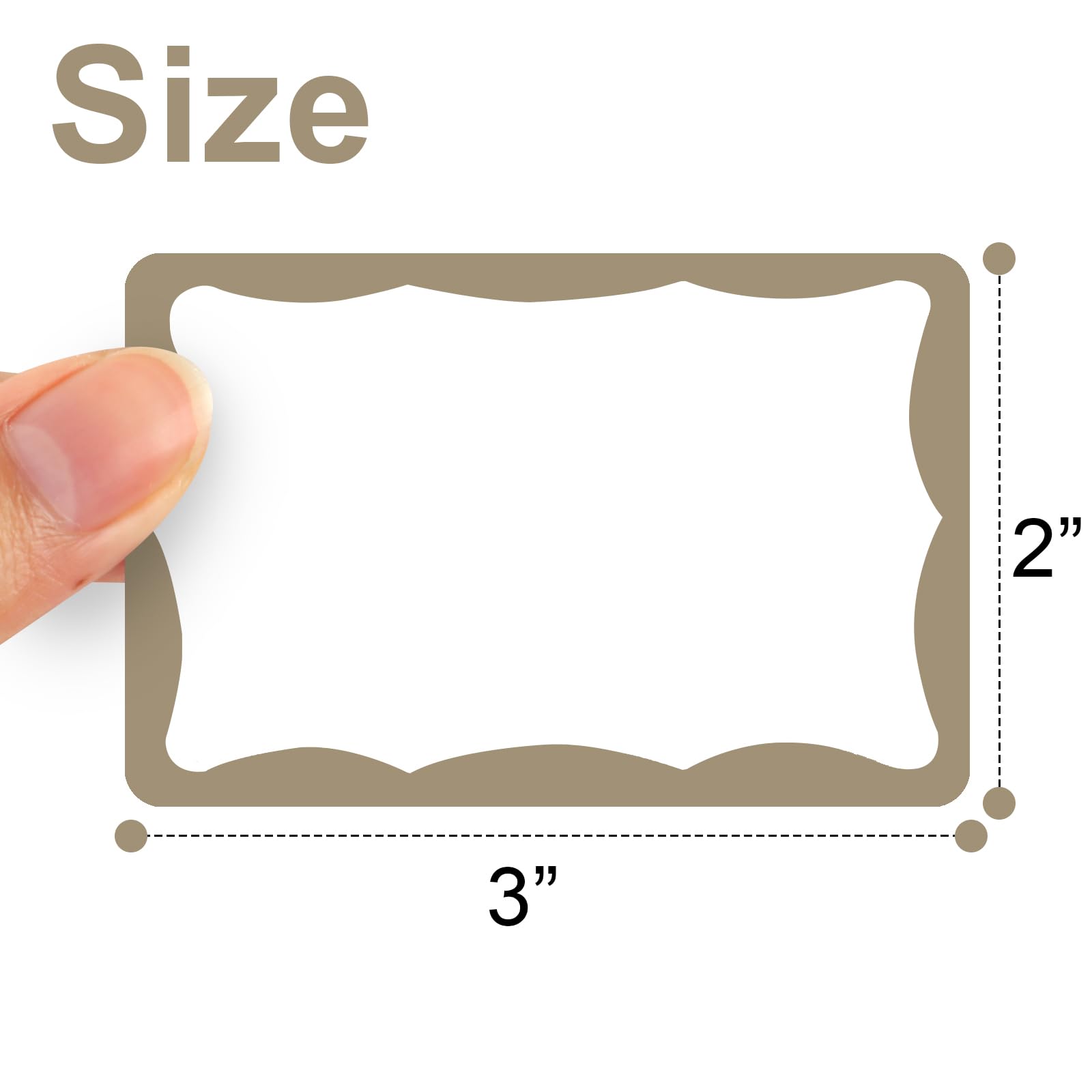 Snapklik.com : 390Pcs Name Tags, 3in X 2in Name Tag Stickers, Name Tags ...