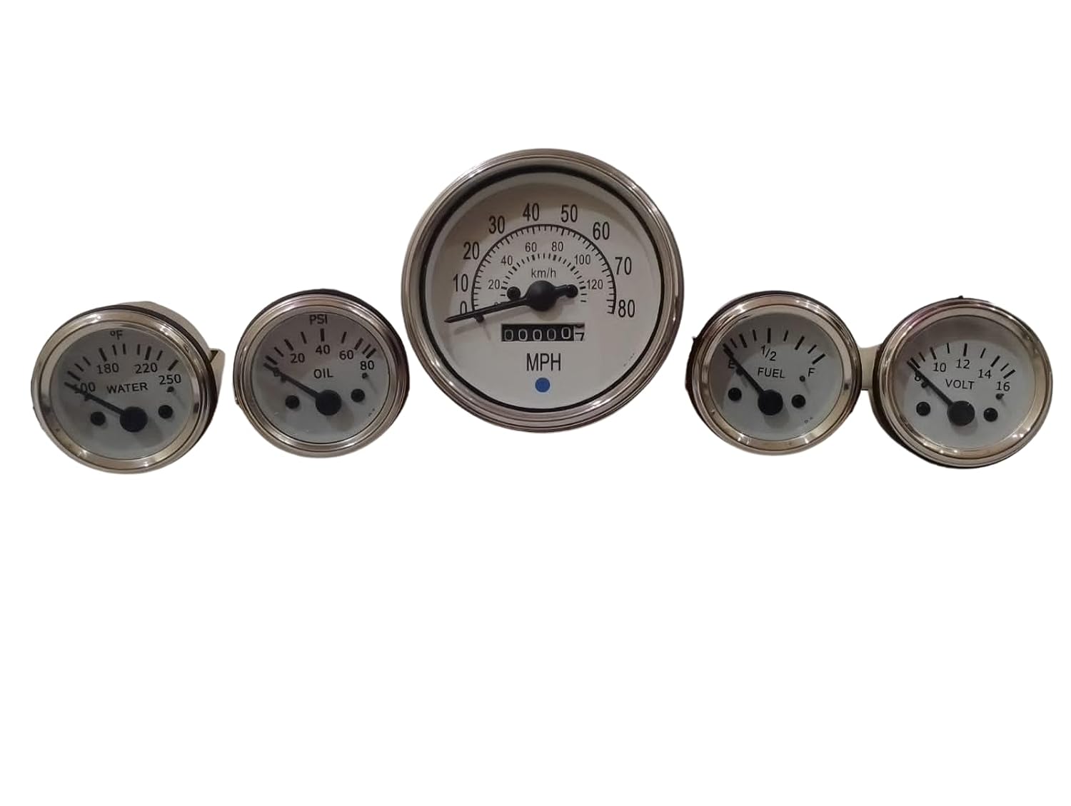 Amazon.com: DUTMAC 5 pc Gauges Set 85mm Speedometer 52mm Electrical ...