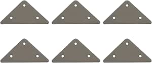 Amazon.com: JCBIZ 6PCS Stainless Steel Triangular Flat Corner Braces ...