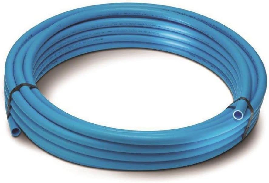 Polypipe 25 metre Roll of 25mm Blue Water Mains Service MDPE Pipe ...