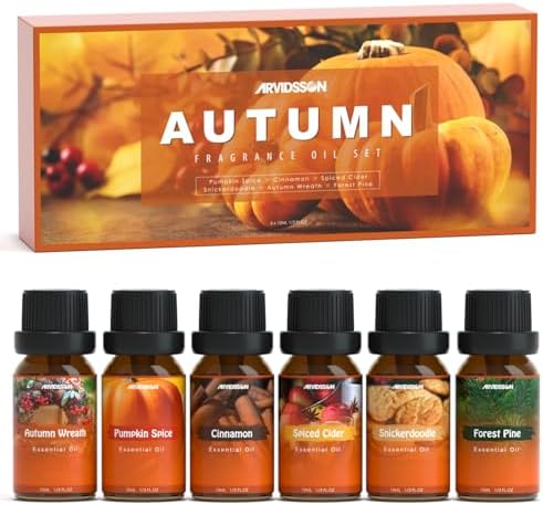 Amazon.com: Autumn Fragrance Oil Set, ARVIDSSON Fall Essential Oils for ...