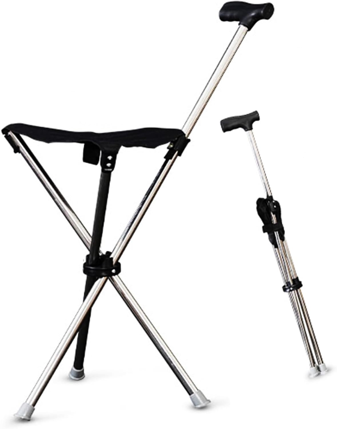 Foldable Stool with Cane Bases Cane with Seat Foldable Walking Cane for ...