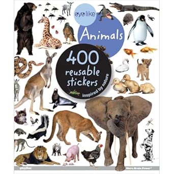 EyeLike Stickers: Animals: 400 Reusable Stickers Inspired by Nature ...