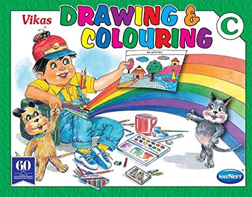 Buy Navneet Drawing & Colouring In-C Sr. K. G. | English | Drawing ...