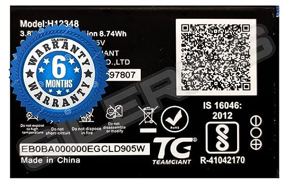 Original Battery H12348 Battery for Jio WiFi Reliance Jio WiFi Dongle ...