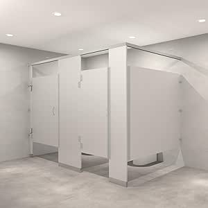 Amazon.com: Hadrian Bathroom Partitions - Plastic - Overhead Braced (Right Hand Corner-2 ...