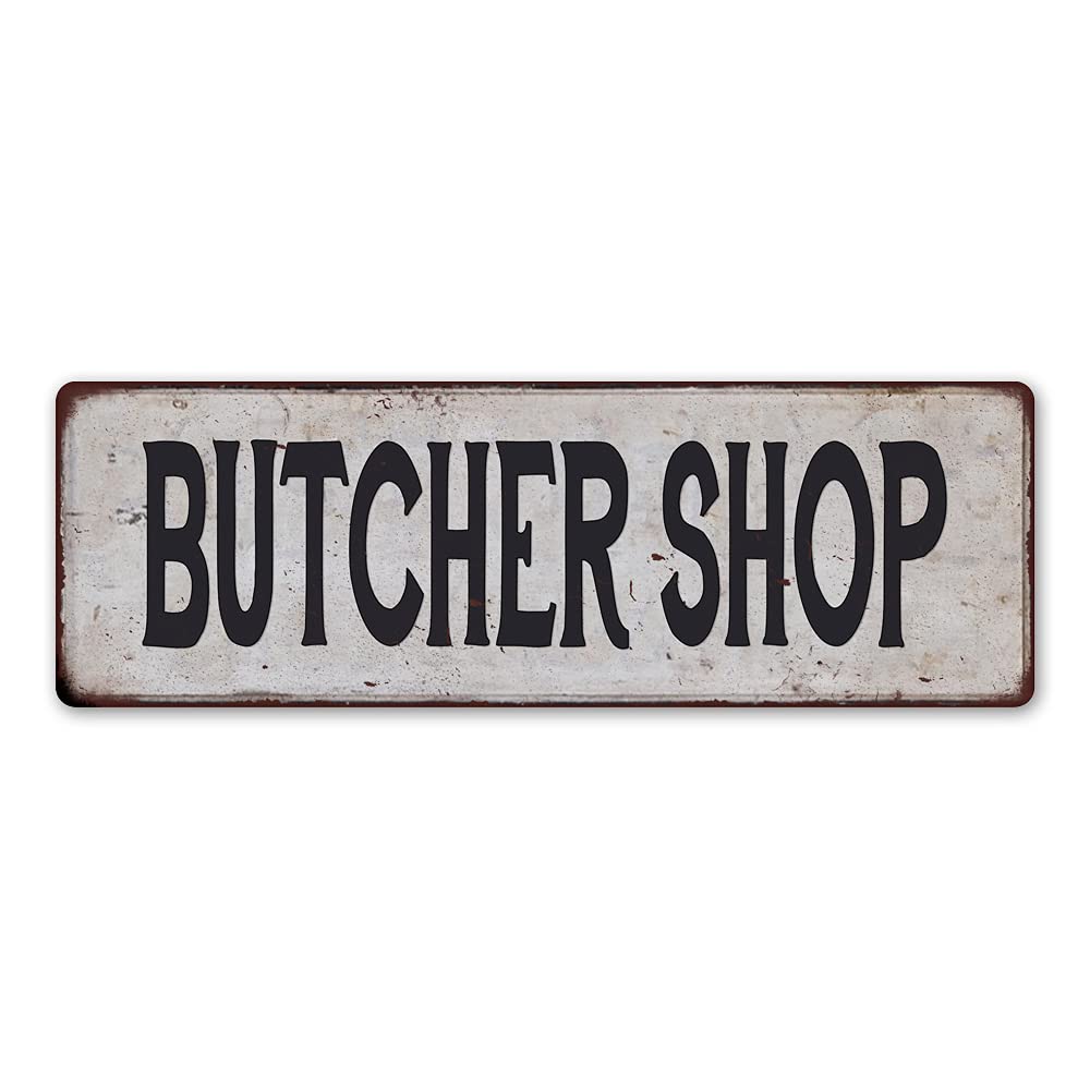 Vintage Butcher Shop Signs