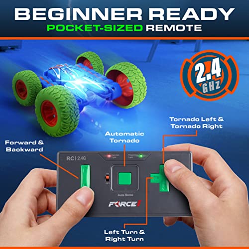 Snapklik.com : Force1 Mini Tornado LED Remote Control Car For Kids ...