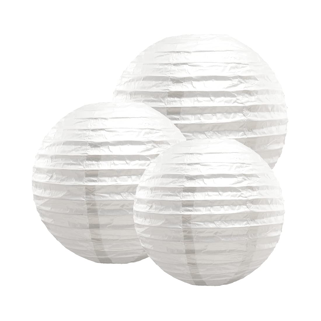 LumaBase Multi-Size Paper Lanterns, White - Set of 6 - Amazon.com