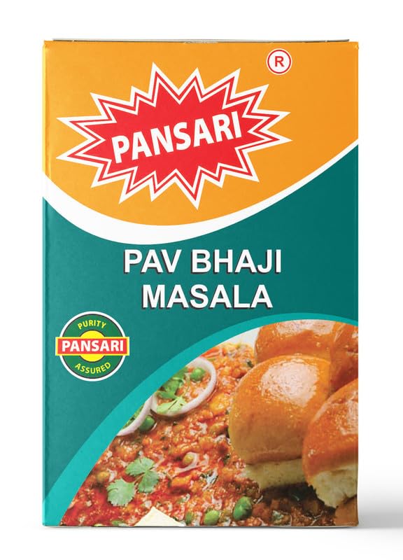 Pansari Pav Bhaji Masala 100g Box | Rich in Flavour and Taste | Pack of ...