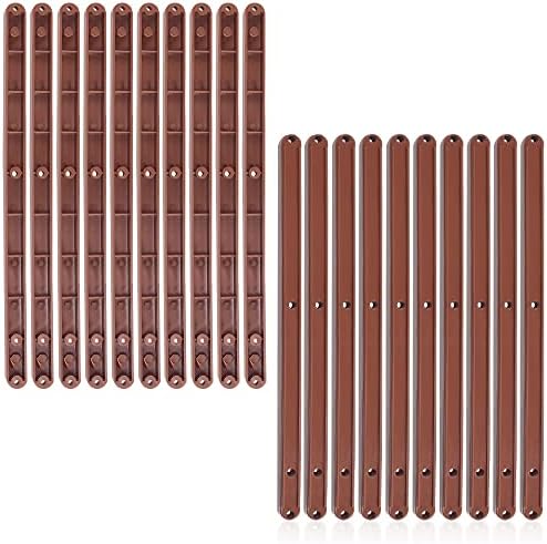 CIKYZE 10 Pair Draw Runners 300mm Brown Plastic Drawer Slides Kitchen ...