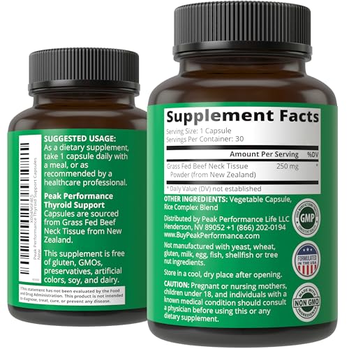 Raw Desiccated Thyroid Supplement. Grass Fed New Zealand Beef Neck ...