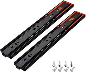 Push to Open Drawer Slides 250mm 300mm 500mm Sliding Slides for Pull ...