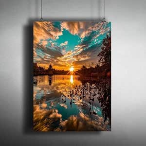 Sunset | Nature Posters for Wall | A3 and A4 sizes | 400 GSM Paper ...