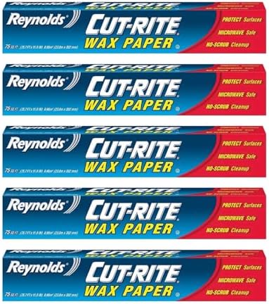 Amazon.com: Reynolds Cut Rite Wax Paper, 75 Sq Ft (Pack of 5): Home ...
