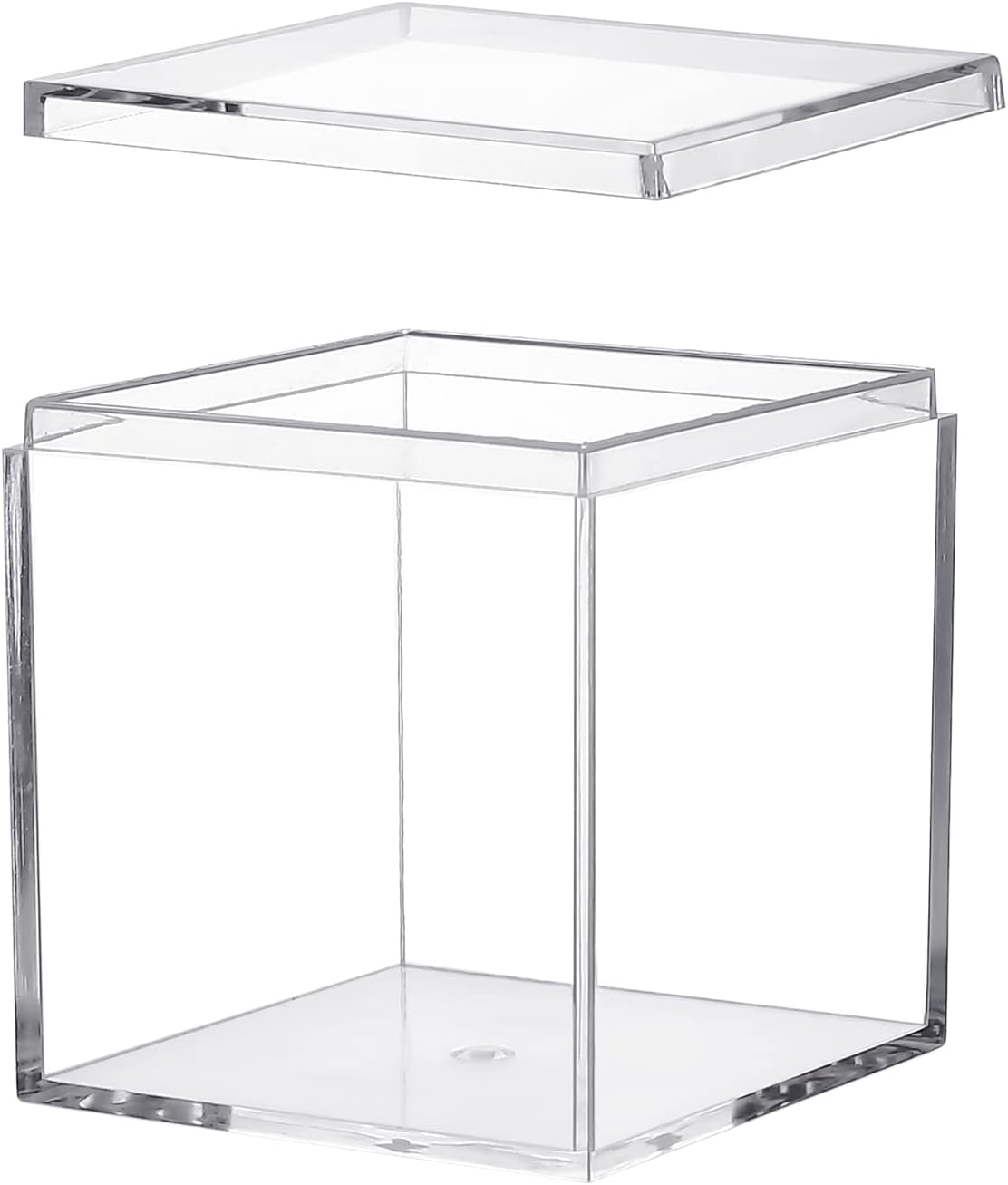 Amazon.com - MECCANIXITY Clear Acrylic Plastic Storage Box Square Cube ...