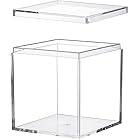 Amazon.com: Clear Plastic Box Cube - 4" Square X 4" Tall - 8 Pieces Per ...