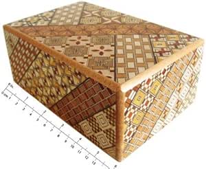 Amazon.com: Bene Gifts Japanese Yosegi Puzzle Box 5 Sun 10 Moves : Toys ...