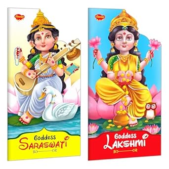 "Lord Saraswati And Lakshmi In English : Children's mythology storybook ...