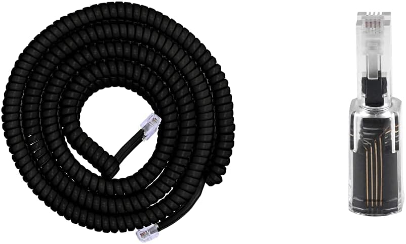 Amazon.com: Power Gear Coiled Telephone Cord and Telephone Cord ...