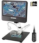 Amazon.com : Koolertron 7" LCD Digital Microscope with 32G TF Card,12MP ...