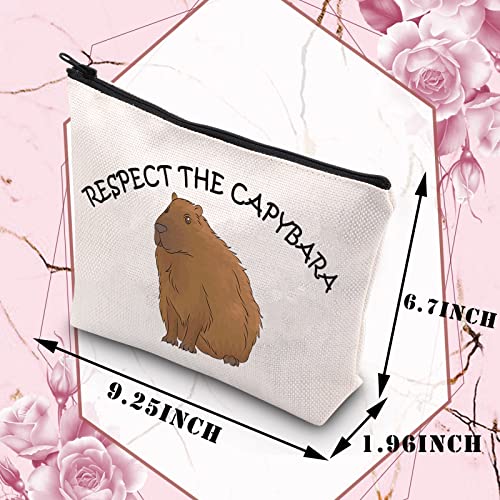 PLITI Capybara Makeup Bag Capybara Lover Gift Respect The Capybara for ...
