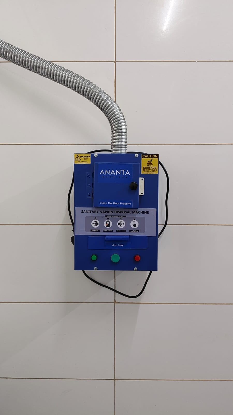 Buy Ananta Fully Automatic Sanitary Napkin Incinerator/Disposal Machine ...