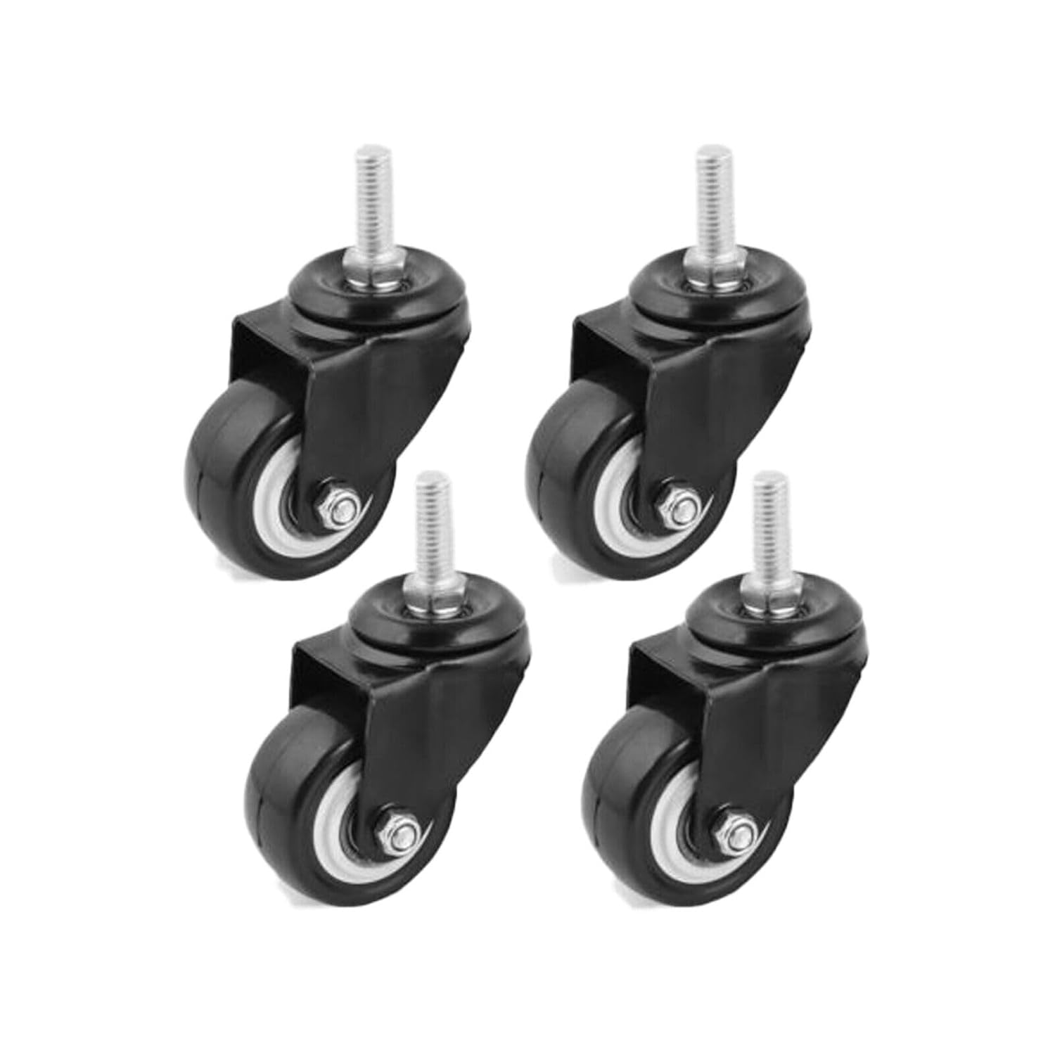 Heavy Duty Castor Wheels | 4-Pack, Swivel with M8 Bolt Caster Wheels ...