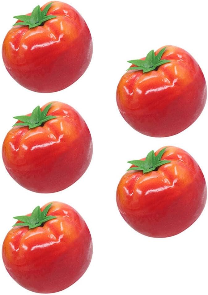 Amazon.com: Fake Tomato 5pcs Artificial Tomatoes Fake Tomatoes for ...