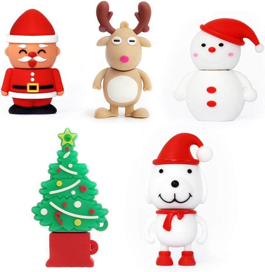 Amazon.com: Christmas Tree USB Flash Drive 32GB, Gift Memory Stick with ...
