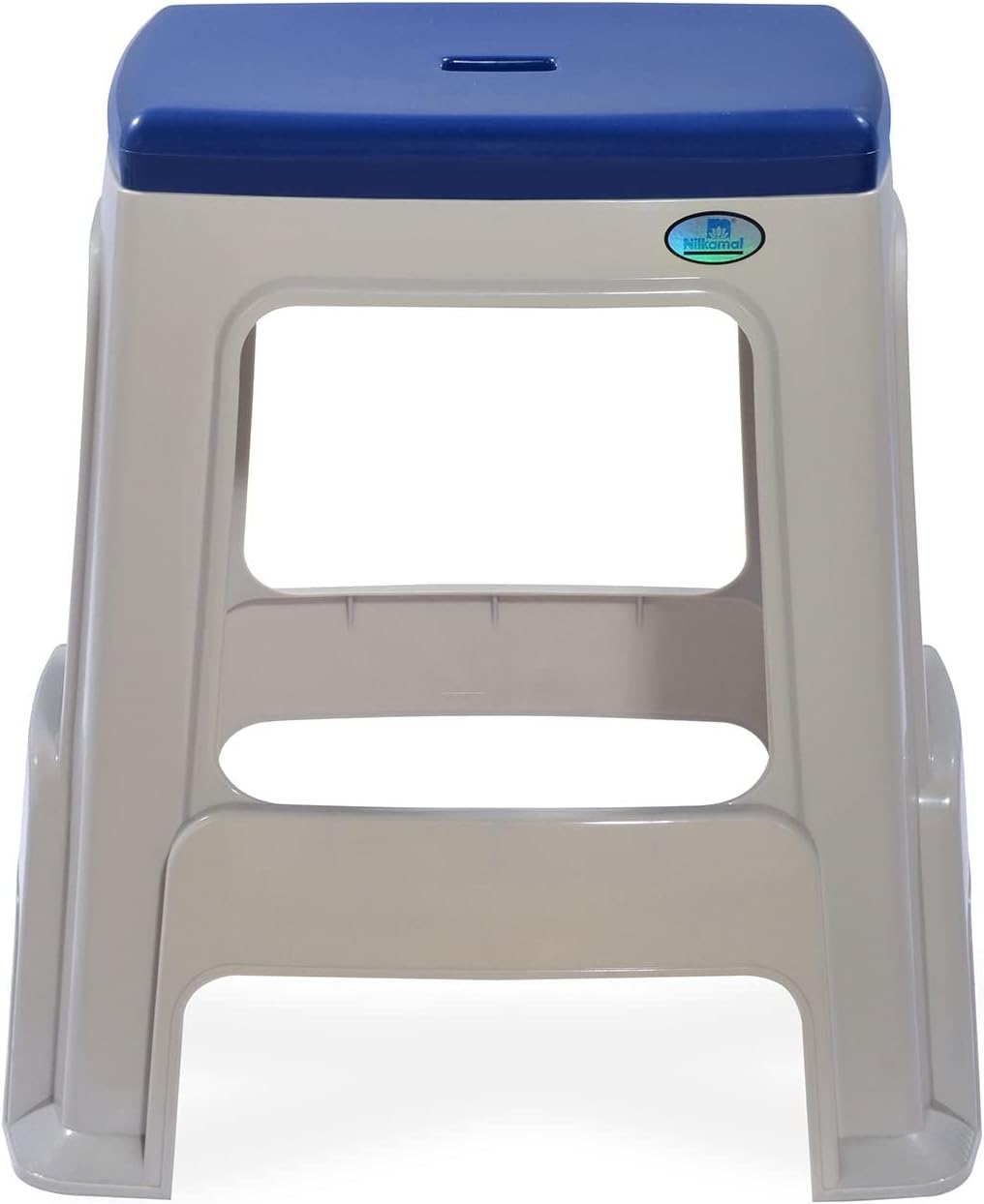 Nayasa Plastic Aarohi13 Stool (Glossy Finish, White, Stool_518_XL_White ...