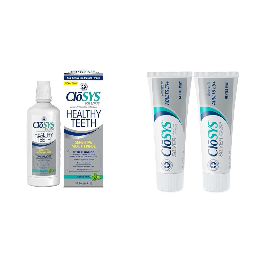 Amazon.com : CloSYS Healthy Teeth Oral Rinse Mouthwash - 32 Fl Oz ...