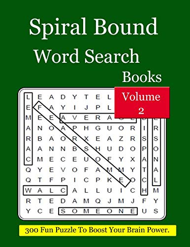 Spiral Bound Word Search Books, Volume 2: Hours of brain-boosting ...