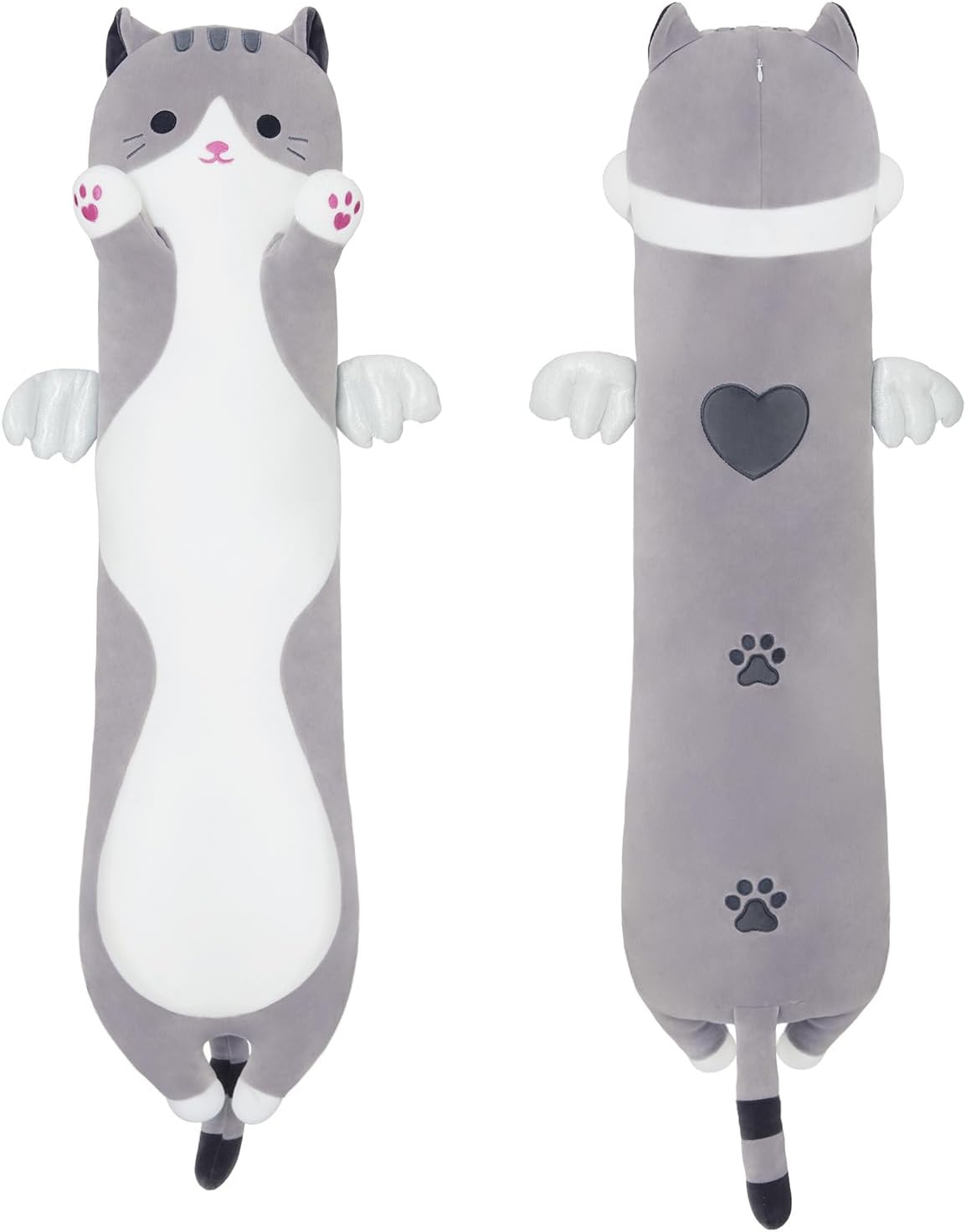 Amazon.com: MIAOHAHA Long Plush Toy Cat Pillow Cute Plush Cat Toy Doll ...