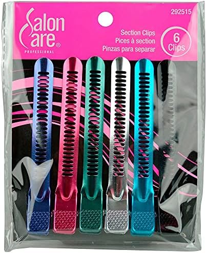 Amazon.com : Salon Care Metal Section Clips : Hair Pins : Beauty ...