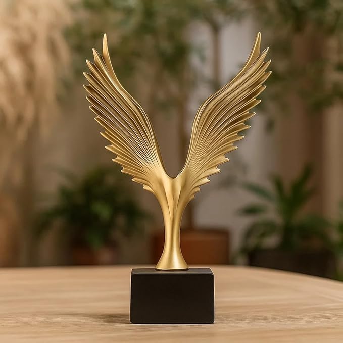 Buy Resin Eagle Wing Figurines Sculptures Home Decor Showpiece Feng ...