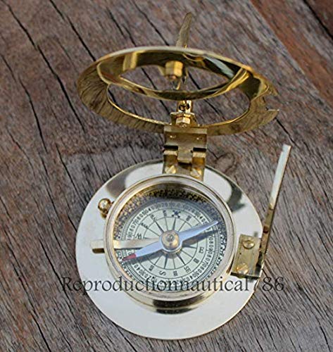 Marine Solid Brass Compass Maritime Nautical Astrolabe Marine Ship ...