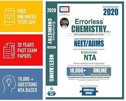 Buy "Errorless Chemistry NEET 2020 (Vol 1 & 2) - NTA & NCERT Based By ...