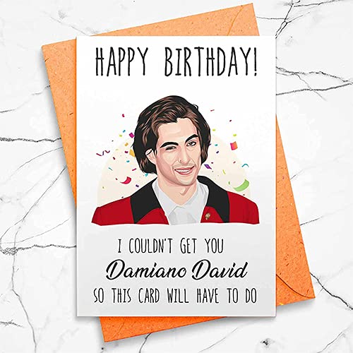 Damiano David Birthday Card Italy Eurovision 2021 Maneskin Card ...