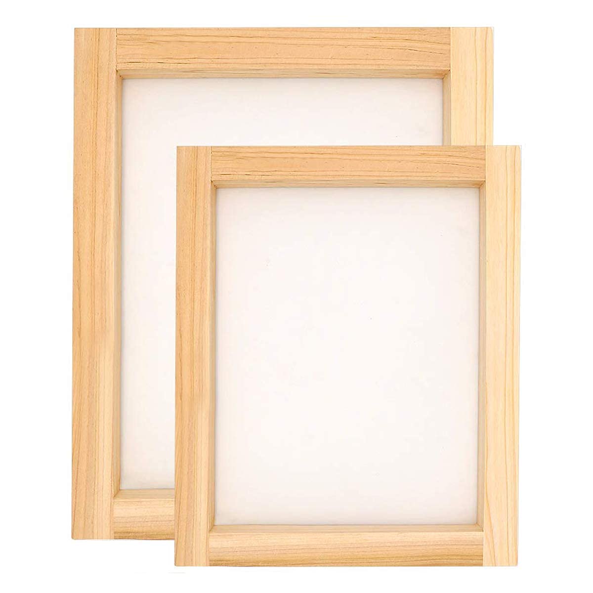 CMR Screen Printing Wooden Frame (10x12) + (6x6) with Attached 110 Mesh ...