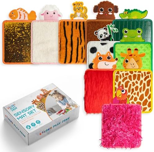 Amazon.com: 15 Pcs Sensory Mats for Autistic Children & Textured ...