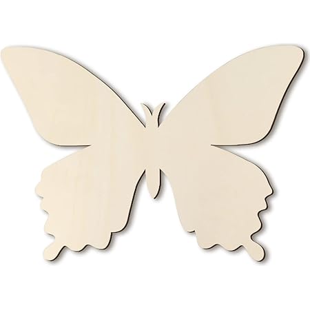 Amazon.com: IMIKEYA Unfinished Wooden Cutouts: 40Pcs Butterfly Wood ...