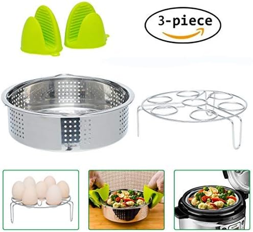 Amazon.com: Instant Pot Accessories Steamer Basket and Egg Steamer Rack ...