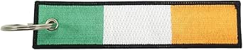 Amazon.com: Luso Ireland Flag Key Chain, 100% Embroidered : Automotive
