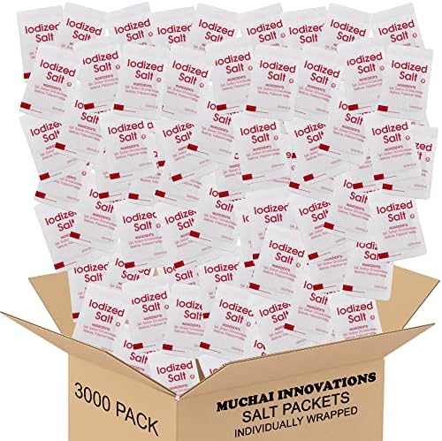 Amazon.com : Individual Salt Packets by Salty Ernie, Iodized Table Salt ...